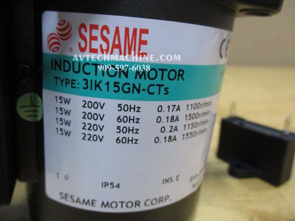 3IK15GN-CTS Sesame Induction Motor With Terminal Box 1PH 220V