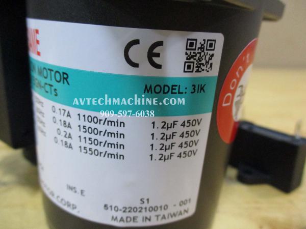 3IK15GN-CTS Sesame Induction Motor With Terminal Box 1PH 220V