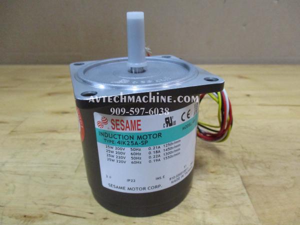 4IK25A-SP Sesame Induction Motor With Thermo Switch 3PH 220V