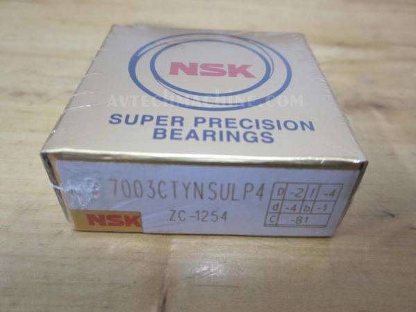 7003CTYNSULP4 NSK Precision Angular Contact Bearing