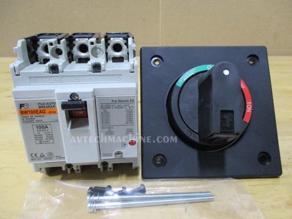 BW100EAG-3P100 BZ6N10D Fuji Auto-Breaker 3P 100A With Rotary Handle
