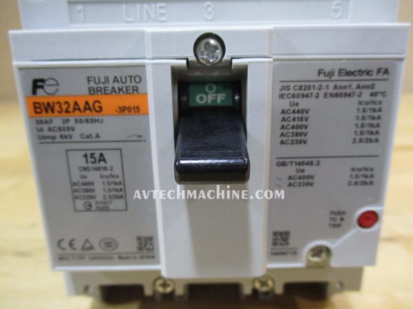 BW32AAG-3P015 Fuji Auto-Breaker 3P 15A