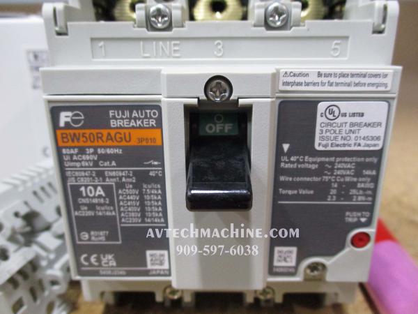 BW50RAGU-3P010 Fuji Auto-Breaker 3P 10A