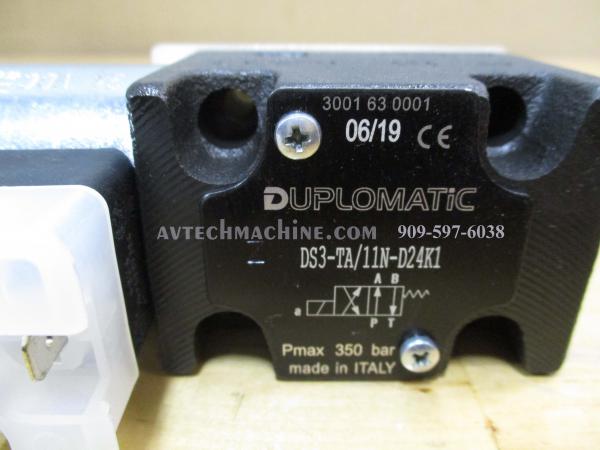 DS3-TA/11N-D24K1 Duplomatic Hydraulic Solenoid Valve Coil DC24