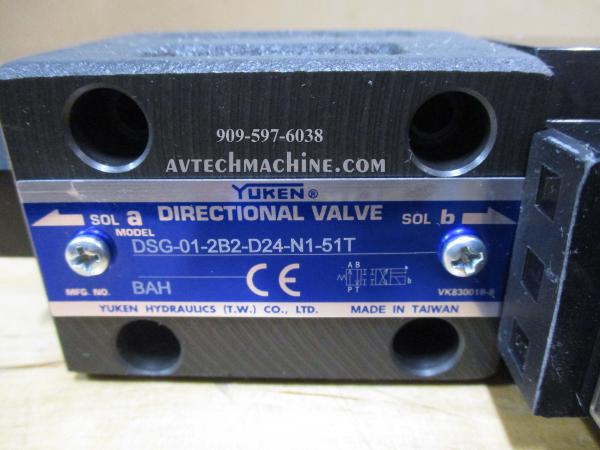 DSG-01-2B2-D24-N1-51T Yuken Hydraulic Solenoid Valve Coil DC24