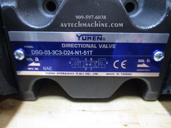 DSG-03-3C3-D24-N1-51T Yuken Hydraulic Solenoid Valve Coil DC24