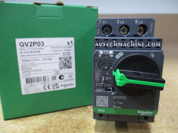GV2P03 Schneider Motor Thermal Overload 0.25 - 0.4A