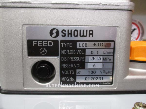 LCB4-011C-TY6P Showa Lubrication Pump 6L Steel Tank 1P 100V