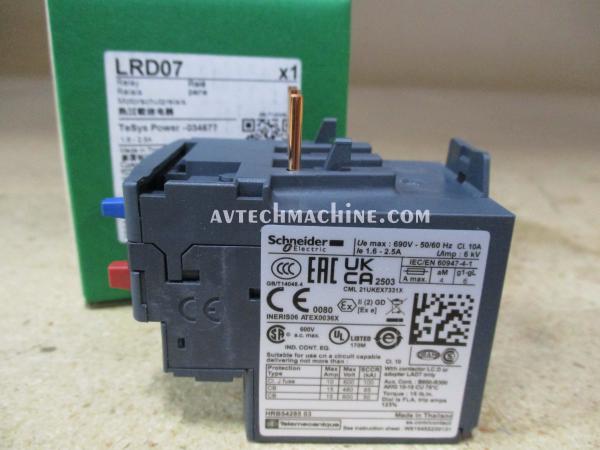 LRD07 Schneider Telemecanique Thermal Overload 1.6 - 2.5A