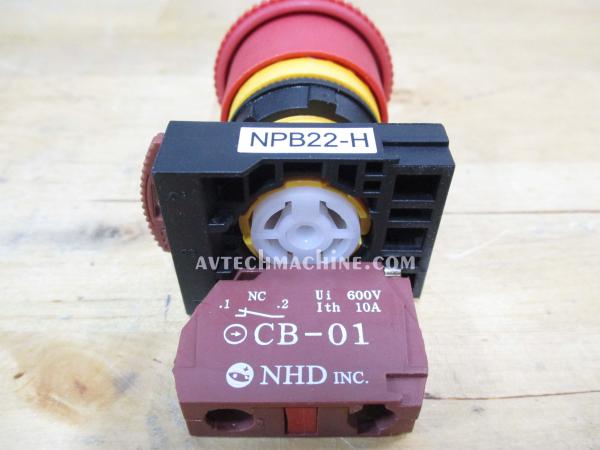 NPB22-H01 NHD Emergency Push Button Switch