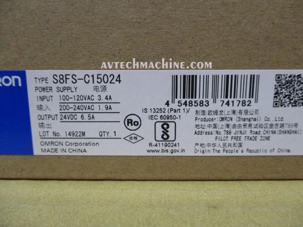 S8FS-C15024 Omron Power Supply 24VDC