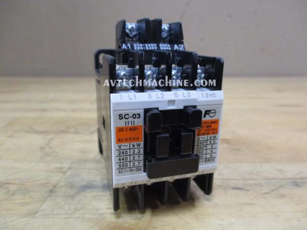 SC-03-3A1a-220V Fuji Magnetic Contactor 1a Coil 220V
