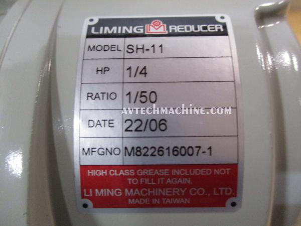 SH11-50-1/4HP Li Ming Induction Gear Motor With Brake Ratio 1:50