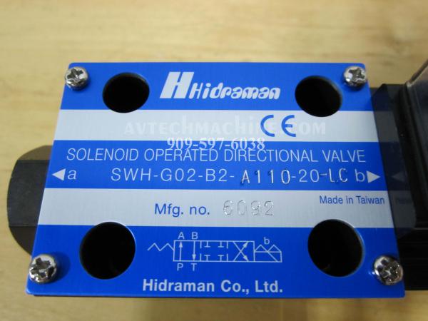 SWH-G02-B2-A110-20-LC Hidraman Hydraulic Solenoid Valve Coil AC110