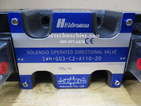 SWH-G03-C2-A110-20 Hidraman Hydraulic Solenoid Valve With Din Connector ...