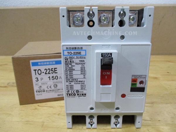 TO-225E-3P150N Teco Thermal-Magnetic Breaker 3P150A