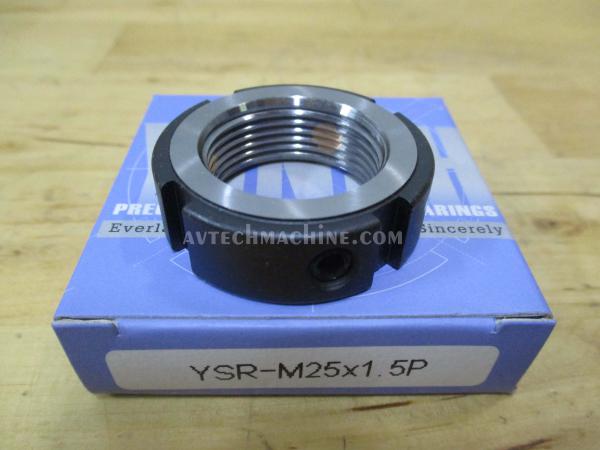 YSR-M25-1.5P-RG Yinsh Precision Lock Nut P1.5 Grinding-Black