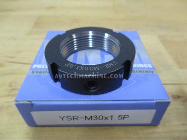 YSR-M30-1.5P-RG Yinsh Precision Lock Nut P1.5 Grinding-Black