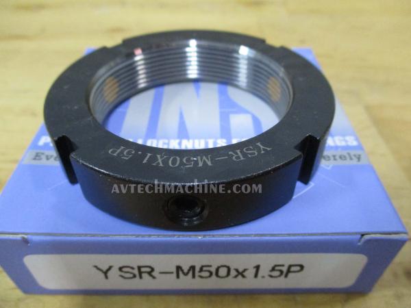 YSR-M50-1.5P-RG Yinsh Precision Lock Nut P1.5 Grinding-Black