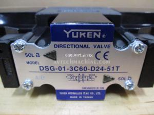 DSG-01-3C60-D24-51T Yuken Solenoid Valve Double Coil DC24